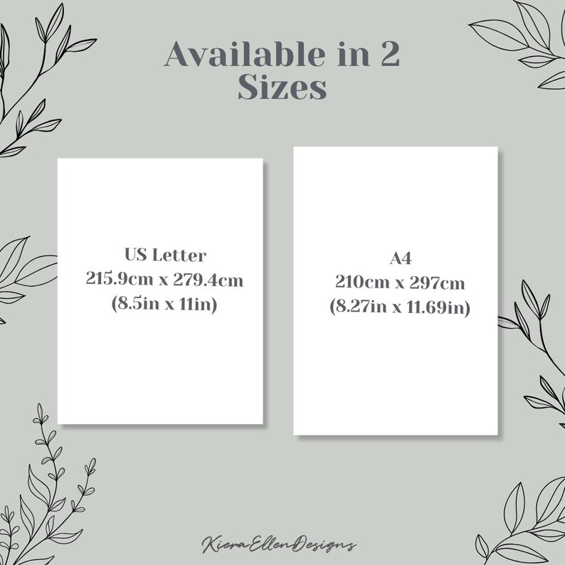 Botanical Green Prayer Journal Printable | Digital Prayer Template ...