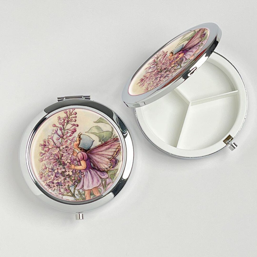 The Lilac Fairy - Flower Fairies Pill Box, Travel Pill Box, Portable ...