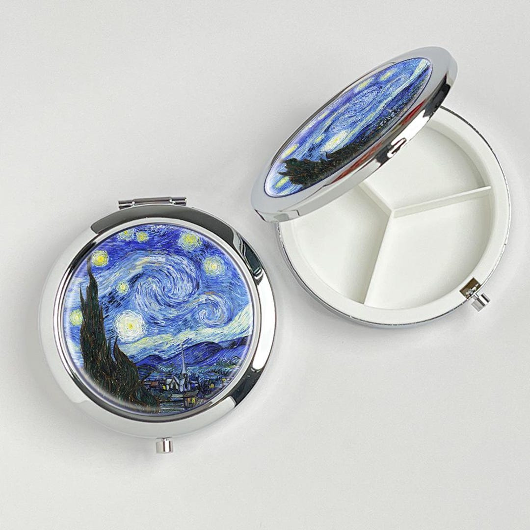 Van Gogh Starry Sky Pill Box: Portable Travel Vitamin Storage - Etsy
