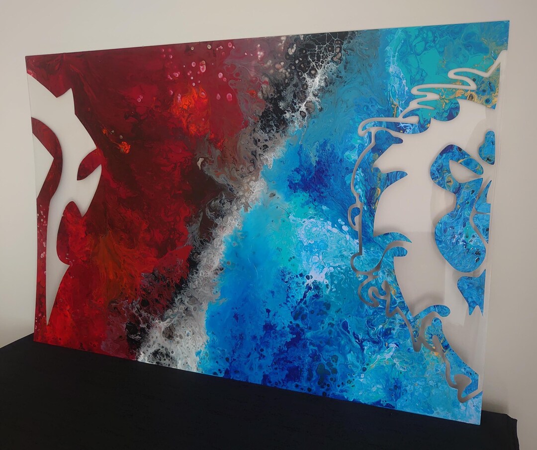 World of Warcraft Acrylic Painting Abstract Handmade Unique XL Wow ...