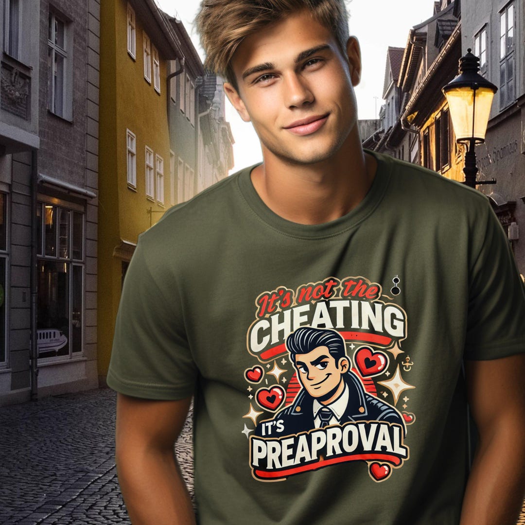 It's Not the Cheating It's Preapproval T-shirt, Fun Graphic Tee, Unisex ...