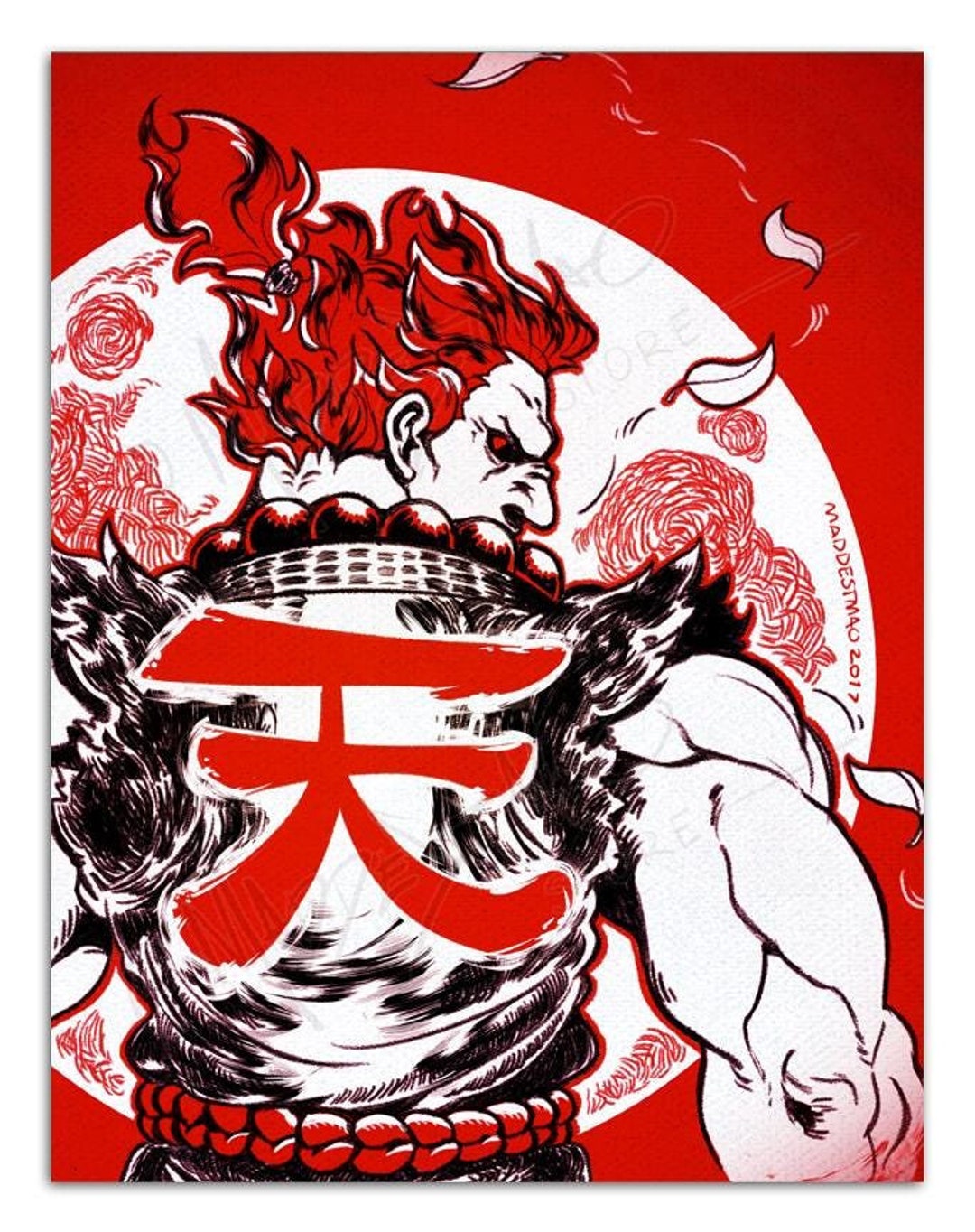 Akuma - Killing Moon Art Print - Etsy