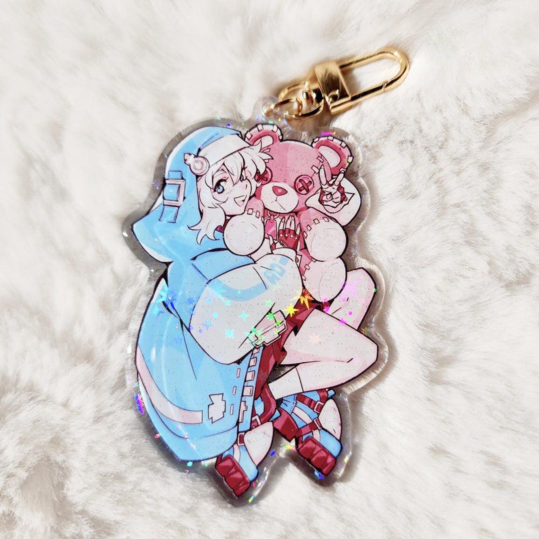 Bridget + Roger 3.5" Holographic Acrylic Charm - Etsy