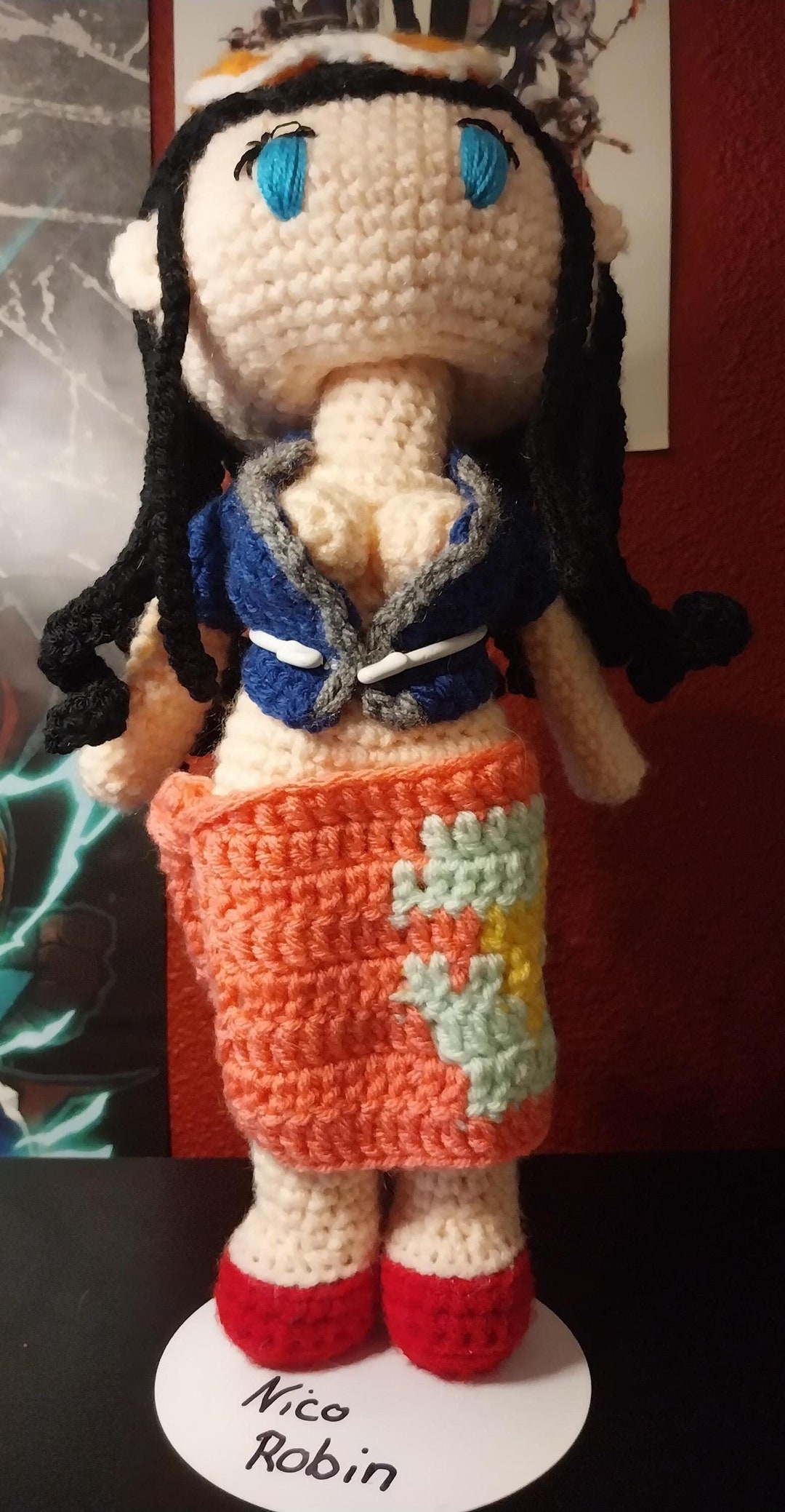 Amigurumi One Piece Nico Robin Crochet Doll - Etsy