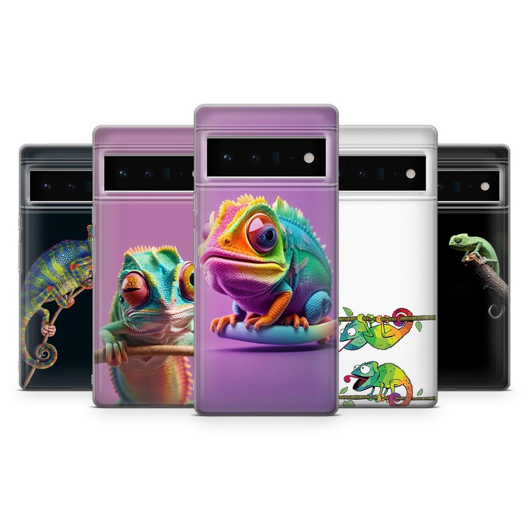 Chameleons Phone Case Colorful Lizard Cover for Google Pixel 9pro Xl,8a ...