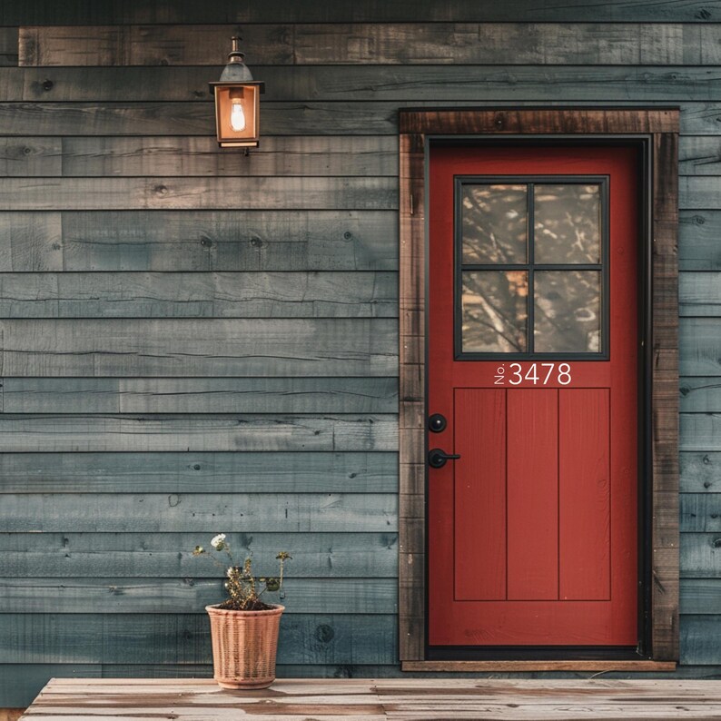 Address House Number Label Vinyl Decal - Etsy