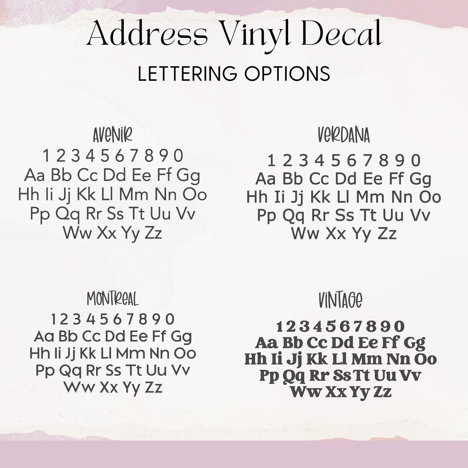 Address House Number Label Vinyl Decal - Etsy