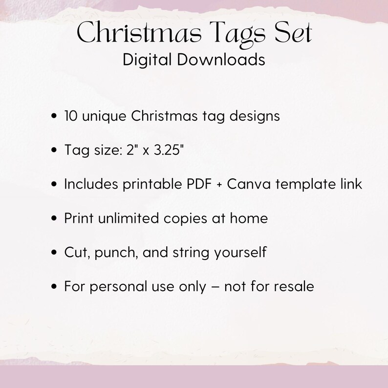 Editable Christmas Gift Tags | Printable Holiday Labels | Canva ...