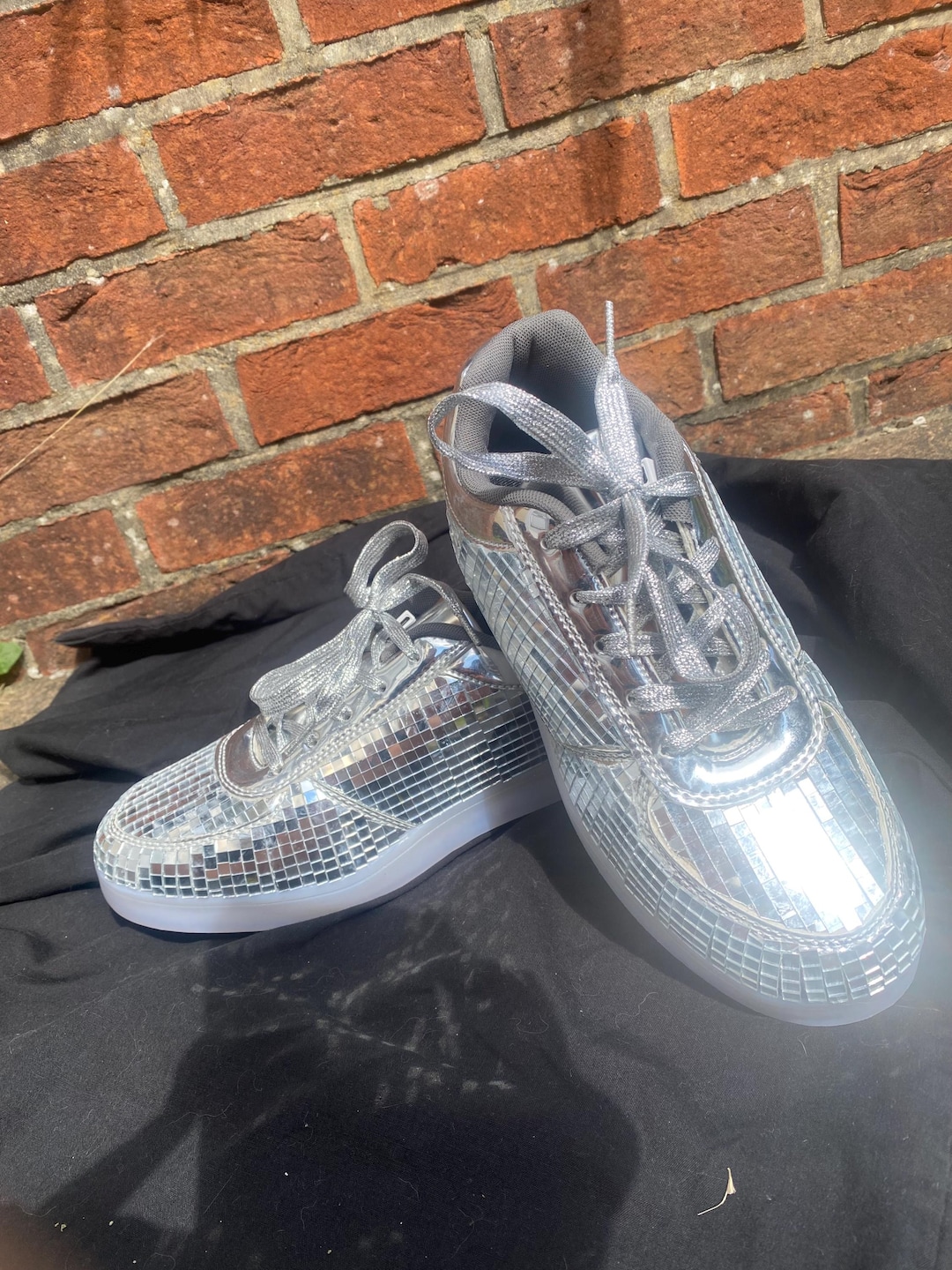 Disco Shoes, Disco Trainers, Light up Triners, Light up Shoes, Mirror ...