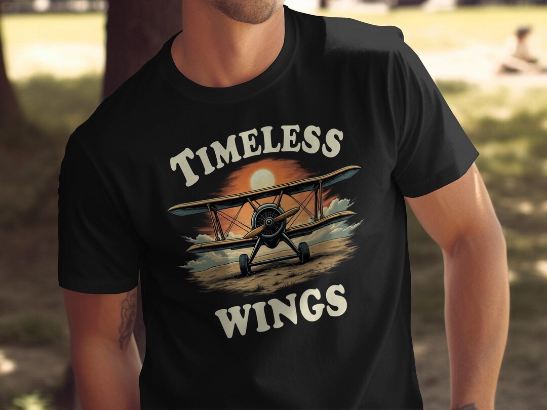 Retro Aviation Biplane Tee for Pilots and Enthusiasts - Etsy