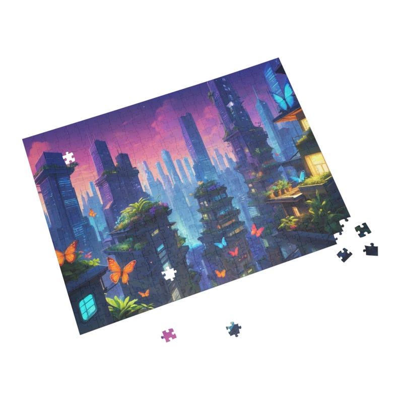 City Rooftop Gardens Puzzle - Etsy