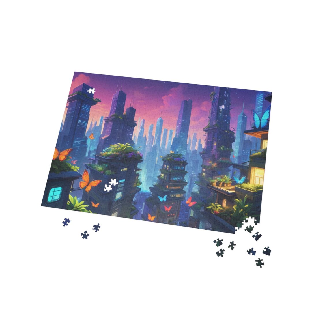 City Rooftop Gardens Puzzle - Etsy