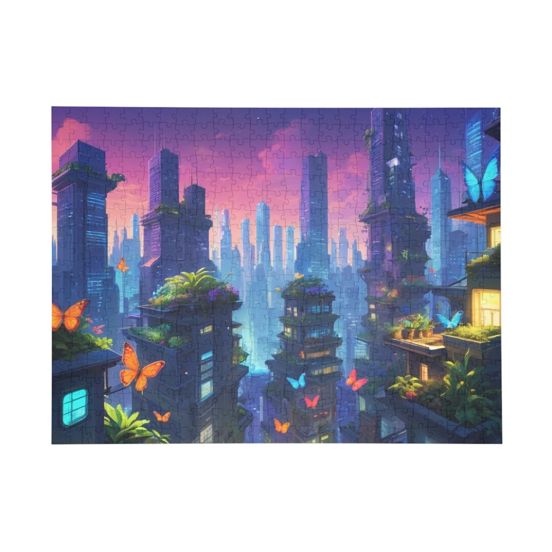City Rooftop Gardens Puzzle - Etsy