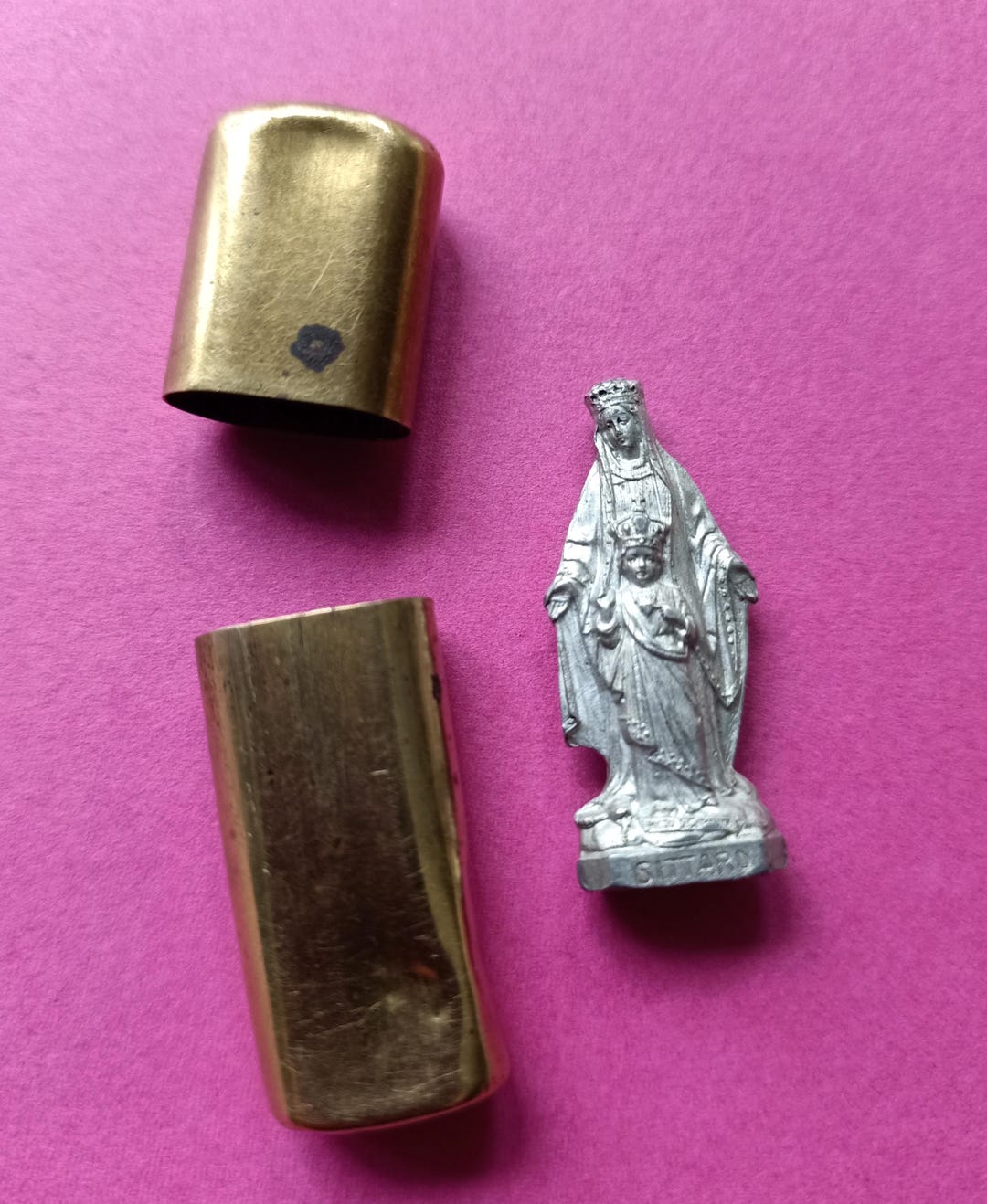 Religious Antique Catholic Pocket Shrine Chapel Altar Relic With Image ...