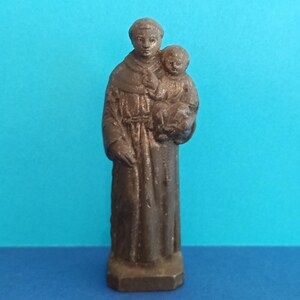 Saint Anthony, Rare Religious Iron Antique Pocket Shrine, Porta Saint ...