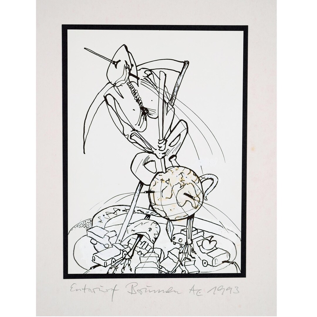 Christian Adam (1941-2021), Design for Fountain, 1993 / - the Blood of ...