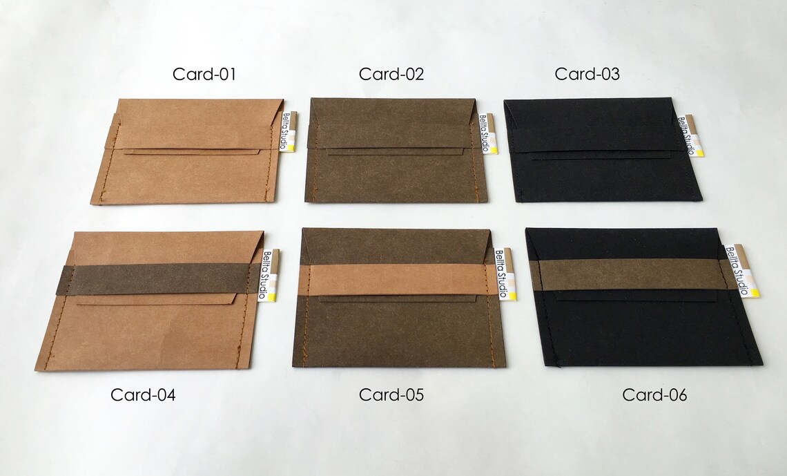 Card Case : Kraft Paper Business Card Case/wallet Kraft Paper Bag Thin ...