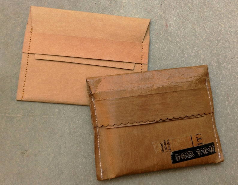 Card Case : Kraft Paper Business Card Case/wallet Kraft Paper Bag Thin ...