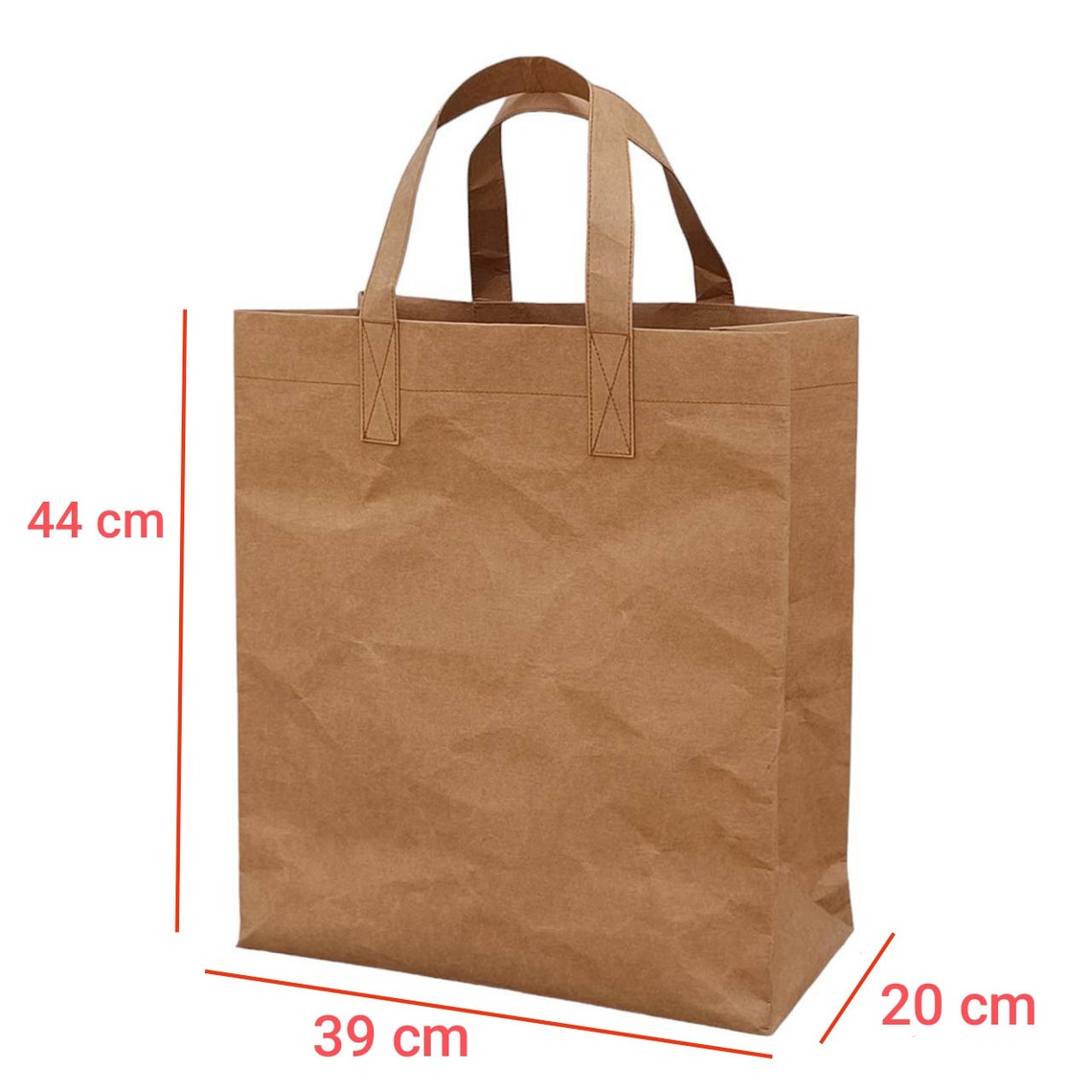 KRAFT Fabric Paper All Bag : Washable Kraft Paper Shopping Bag W39 X ...