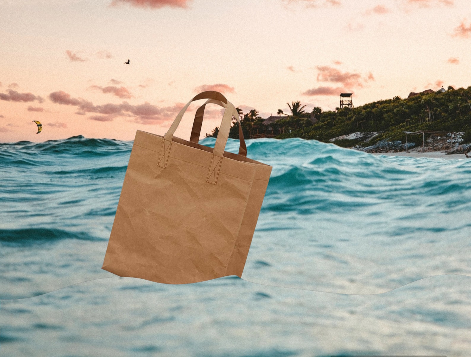 KRAFT Fabric Paper All Bag : Washable Kraft Paper Shopping Bag W39 X ...