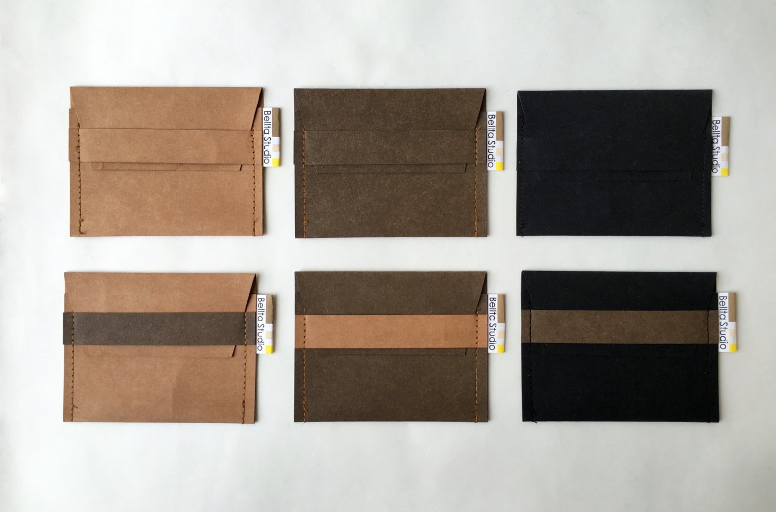 Card Case : Kraft Paper Business Card Case/wallet Kraft Paper Bag Thin ...
