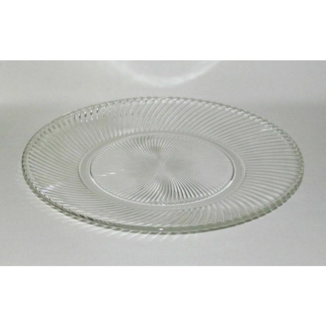 Federal Glass DIANA Crystal Dinner Plate - Etsy
