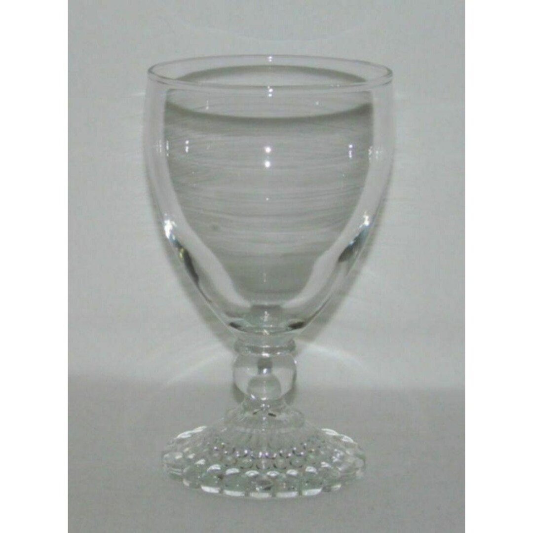 Anchor Hocking Glass BUBBLE Crystal Footed Water Goblet - Etsy