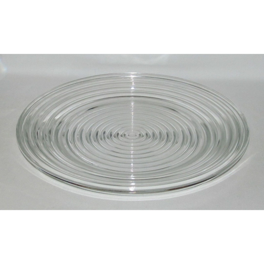 Anchor Hocking MANHATTAN Horizontal Ribbed Crystal Dinner Plate - Etsy