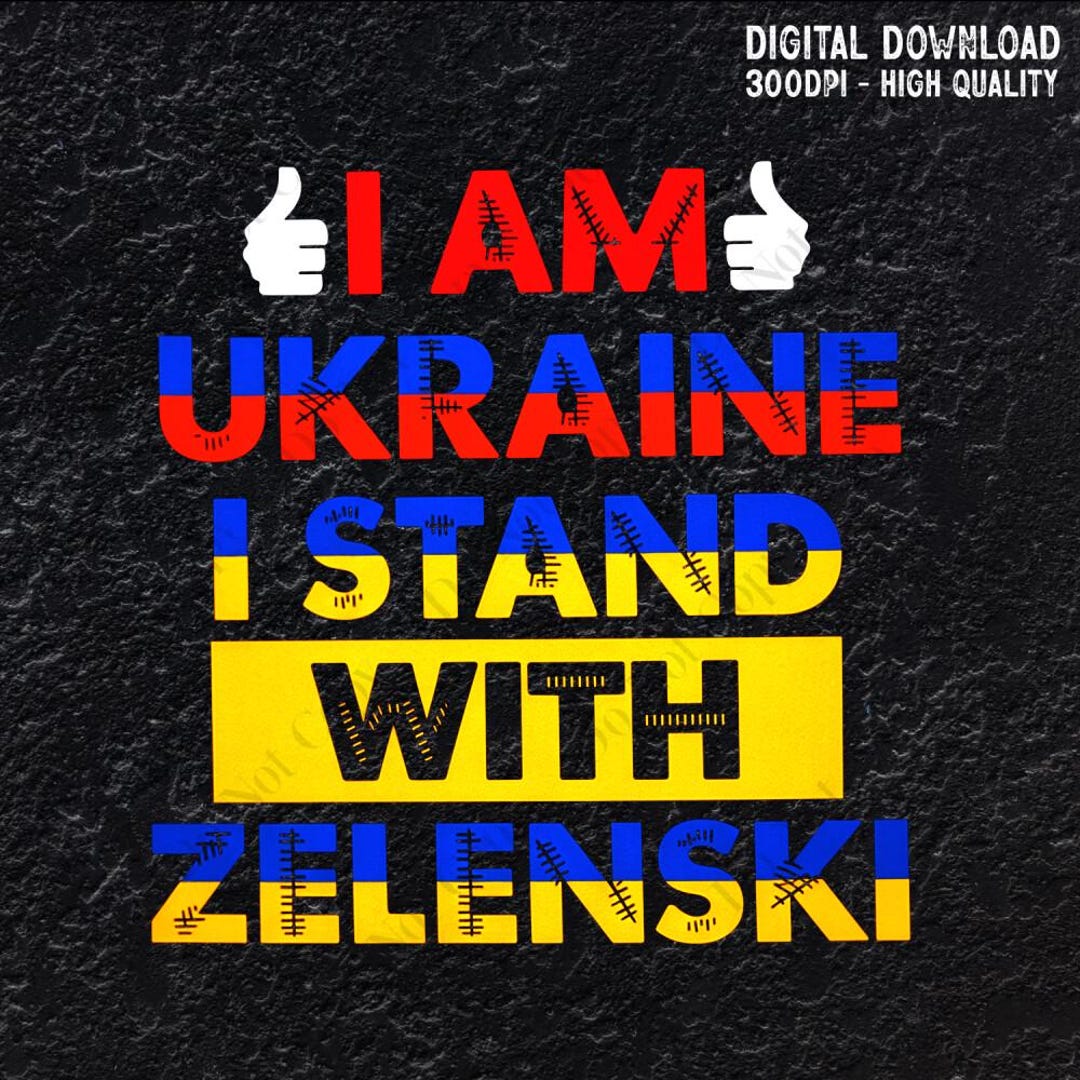 Support Ukraine Png, I Stand With Ukraine Zelenski Support Png ...