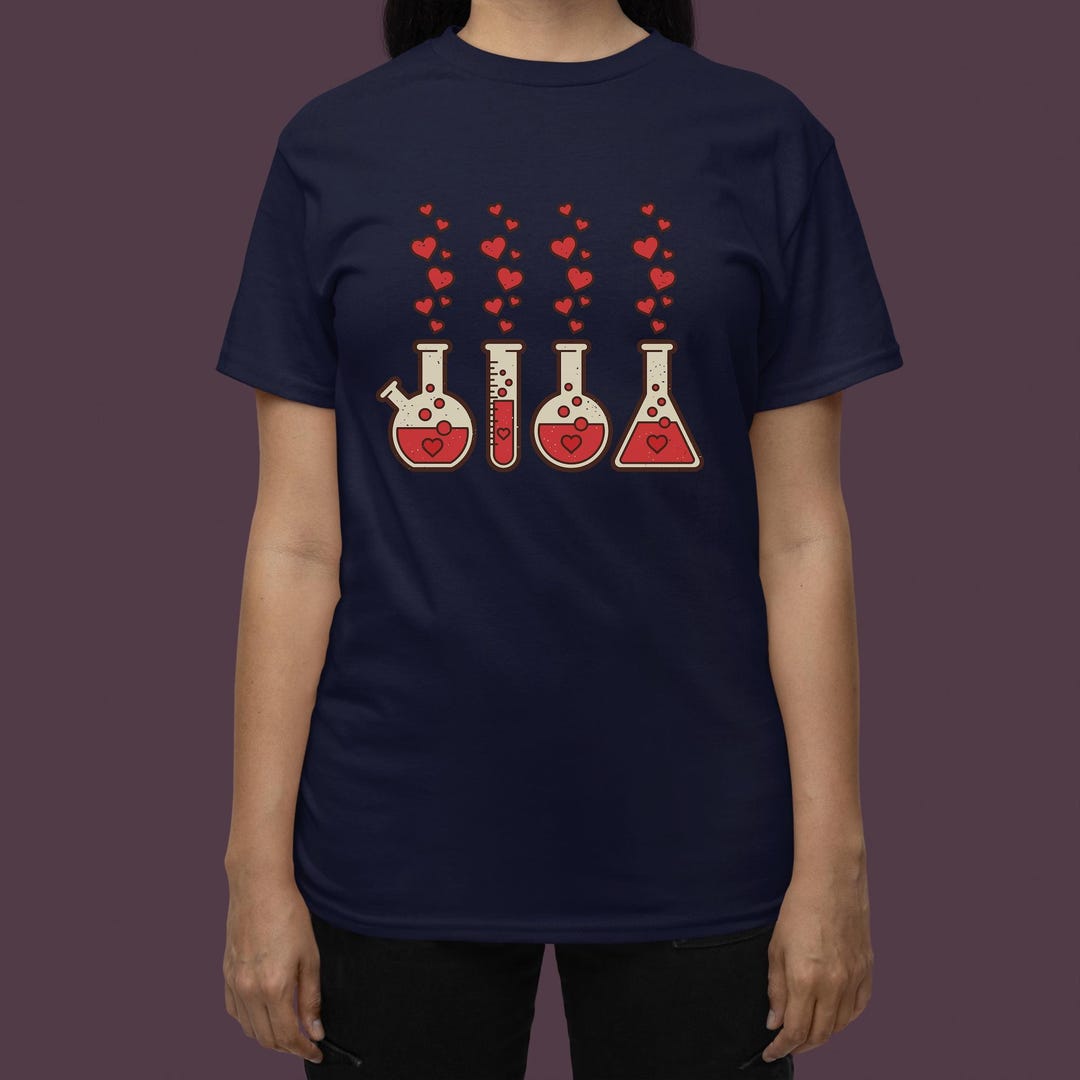 Science Beakers Valentine T-shirt, Chemistry Flasks Hearts Sweatshirt ...