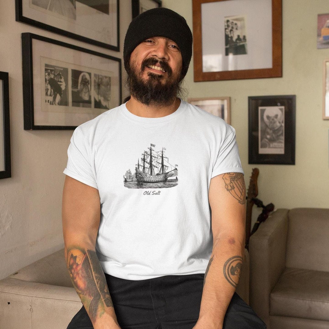 Old Salt T-shirt, Sailing T-shirt, Sailing Gift Tee, Nautical T-shirt ...