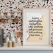 Beach Quote Art Print: Leave Nothing but Footprints (digital Download ...