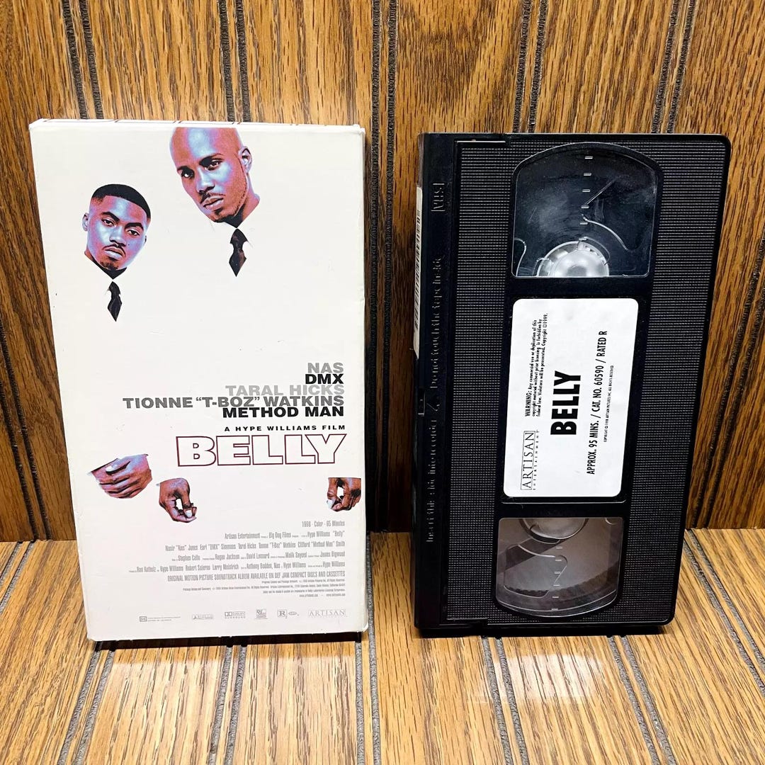 Belly VHS 1999 DMX Nas Hype Williams Method Man Vintage 90s Movie - Etsy