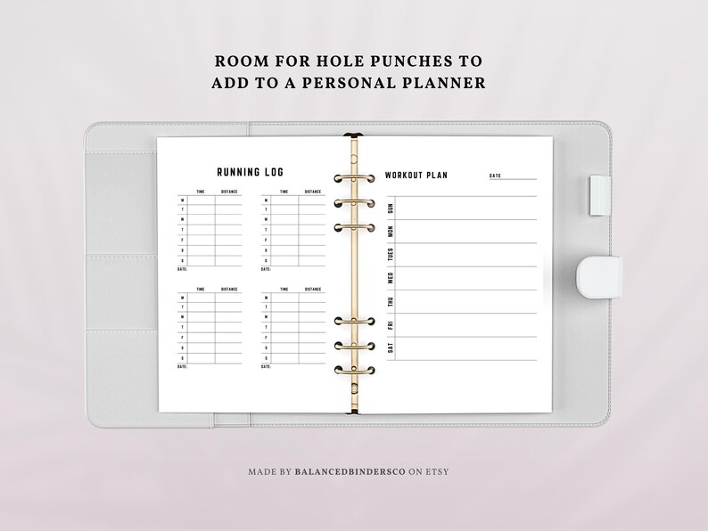 Complete Workout Bundle Printable PDF Fitness Tracking Planner Page ...