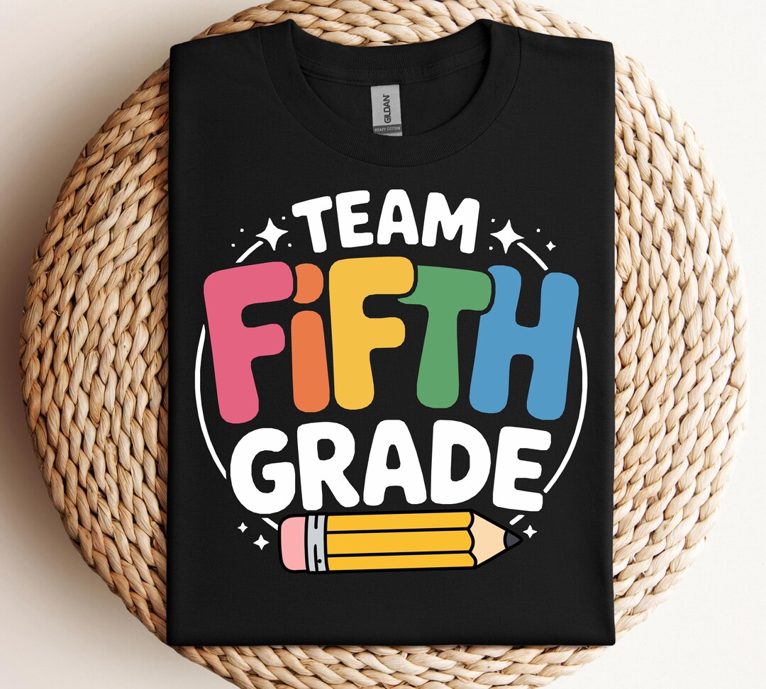 Team Fifth Grade Svg Png Fifth Grade Shirt Svg 5th Grade Gift Svg 5th ...
