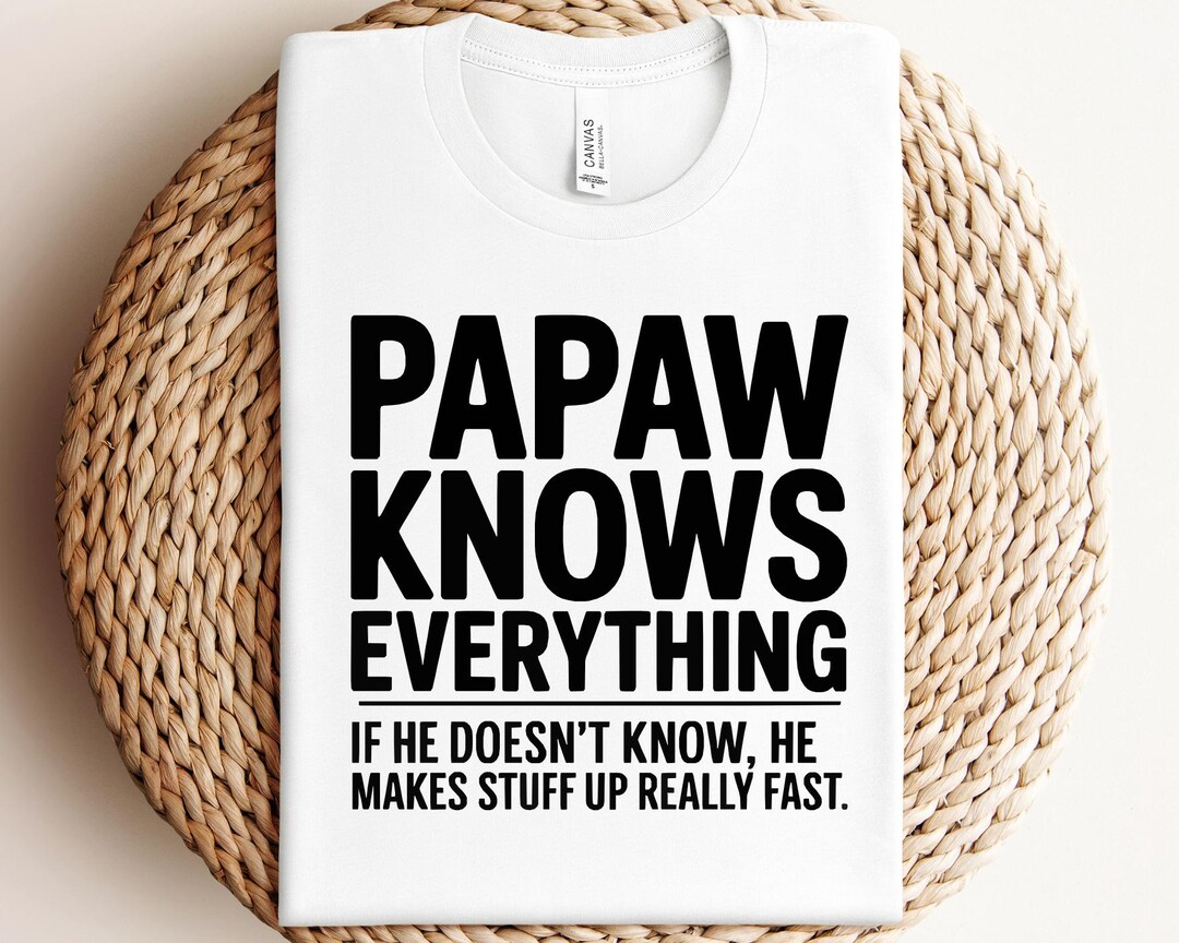 Papaw Knows Everything, Papaw Svg Png Pdf, Call Me Papa Svg ...