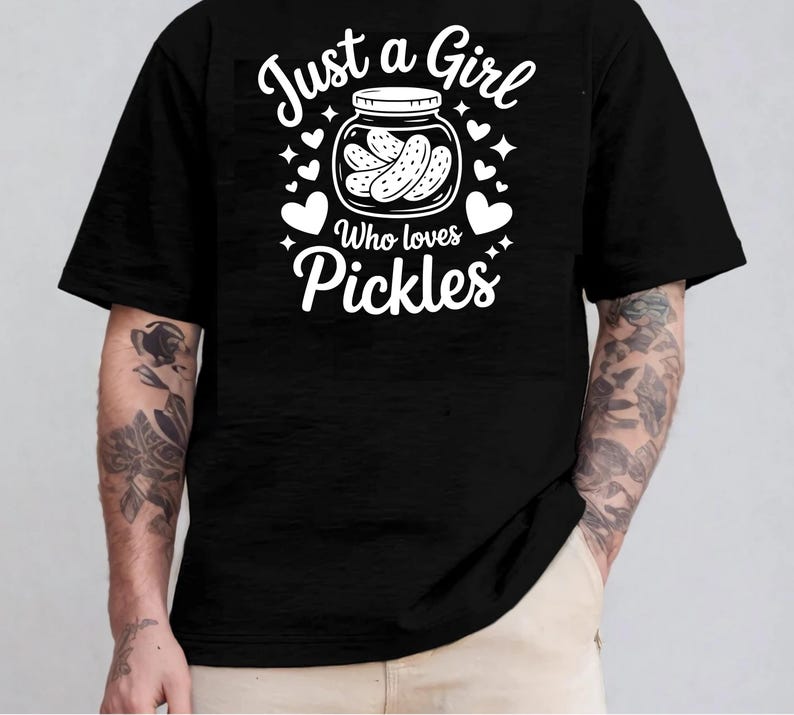 Just A Girl Who Loves Pickles Svg Png Pdf Pickle Lover Svg Funny Food ...