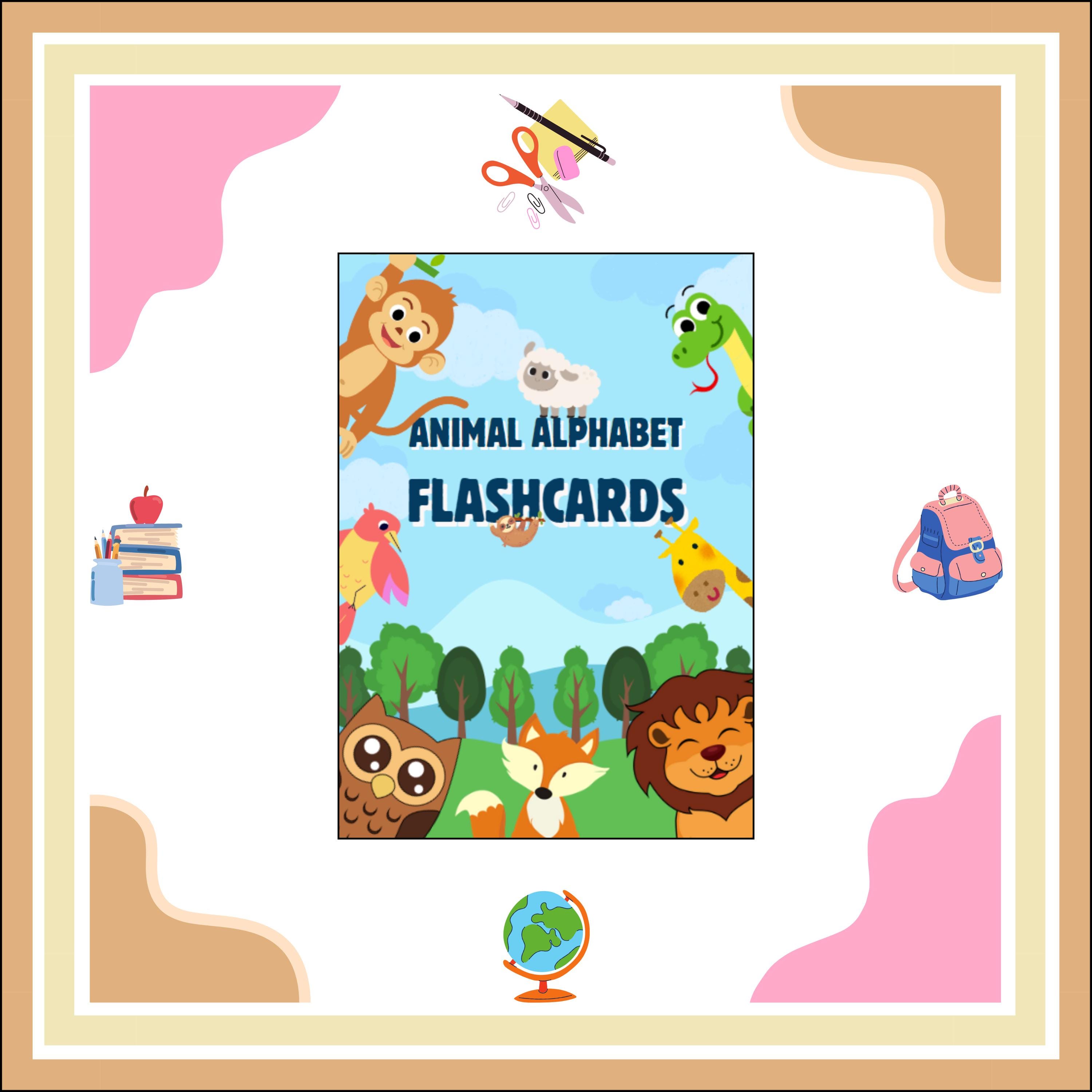 A-Z Animal Alphabet Flashcards Fun Learning Tool With Images and ...