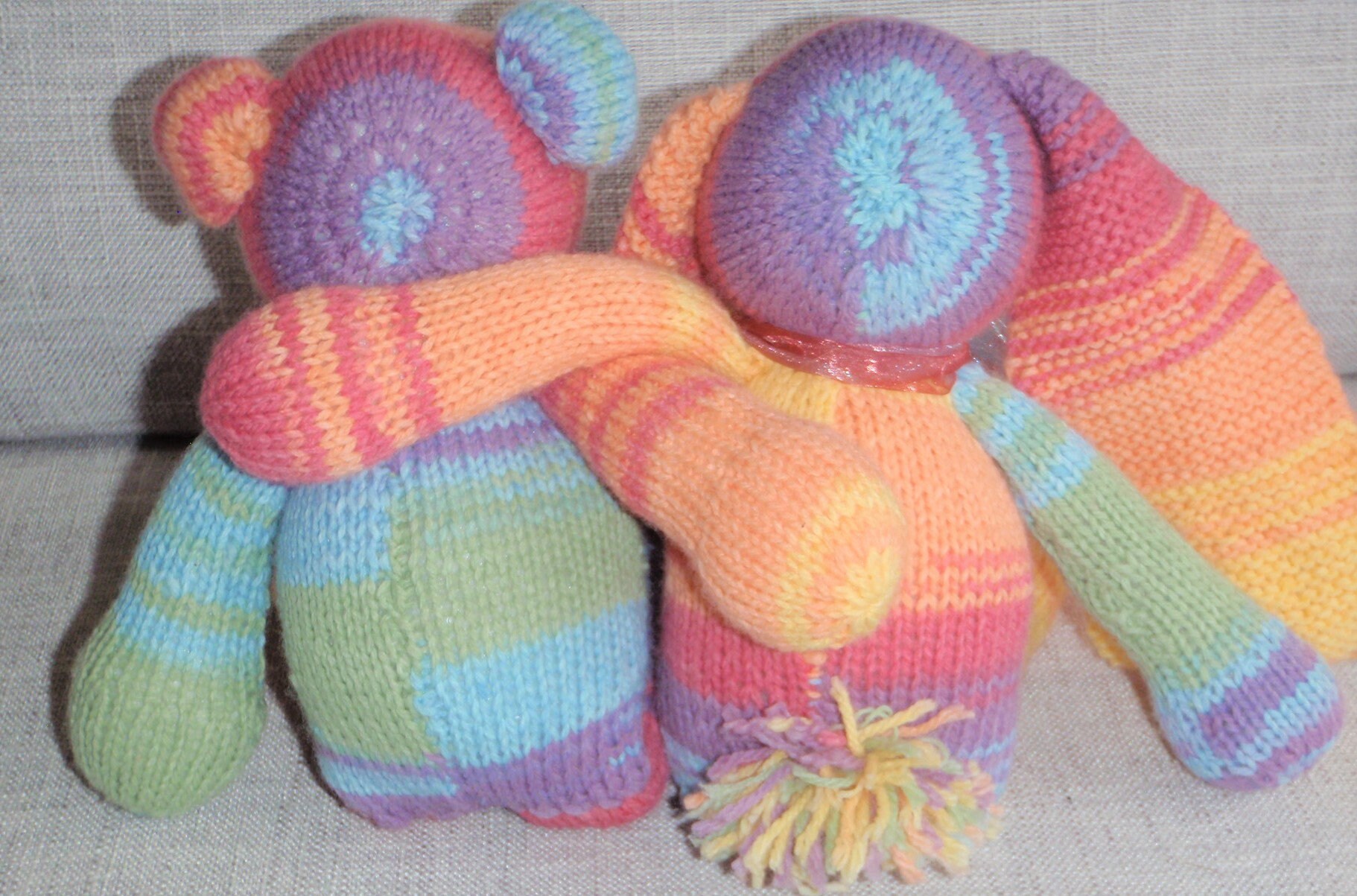 E-pattern - Knitted Toy - RAINBOW BUDDIES - a Pair of Gorgeous Softies ...