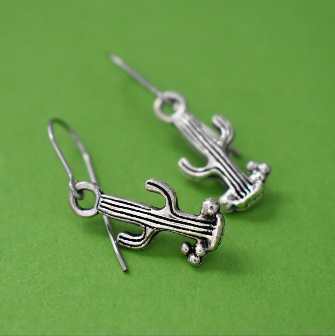 Cactus Earrings, Saguaro Cactus Earrings, Desert Jewelry, Cactus ...
