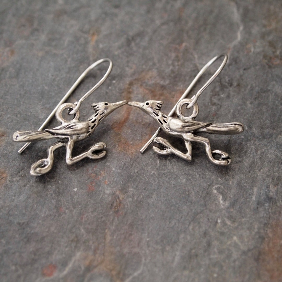 Southwest Road Runner Earrings - Etsy