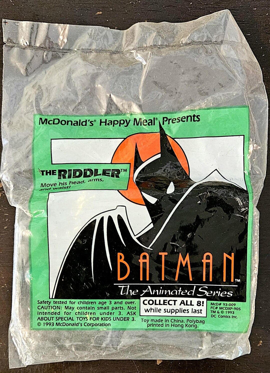 Mcdonald's Riddler 1993 Batman the Animated Series Happy Meal Toy - Etsy