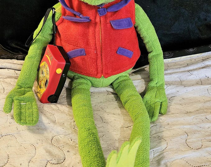 Kermit the Frog Frogtographer 24in Plush Macy's Exclusive 2002 With ...