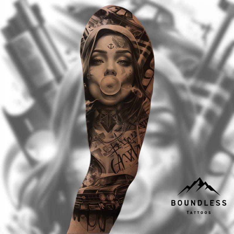 Realism Sleeve Tattoo - Etsy