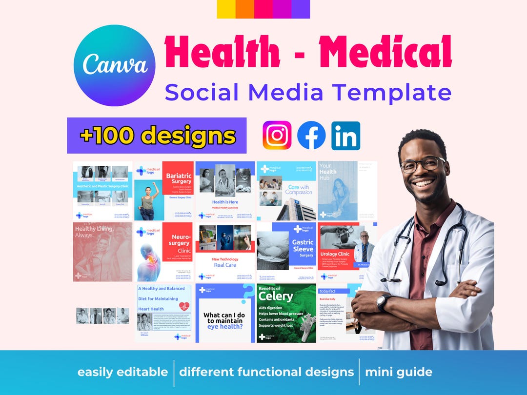 Customizable Canva Social Media Templates for Health & Medical ...