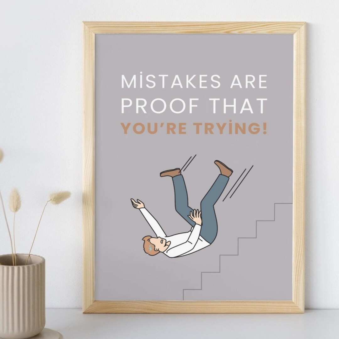 Growth Mindset Bulletin Board, Mistakes Are Proof That Youre Trying ...