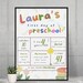 Personalised First Day of School Poster, Back to School Sign Print ...