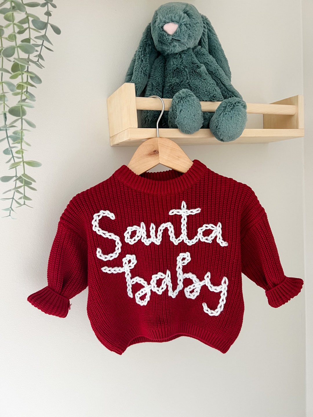 Santa Baby Knit Jumper | Christmas Outfit | My First 1st Christmas ...