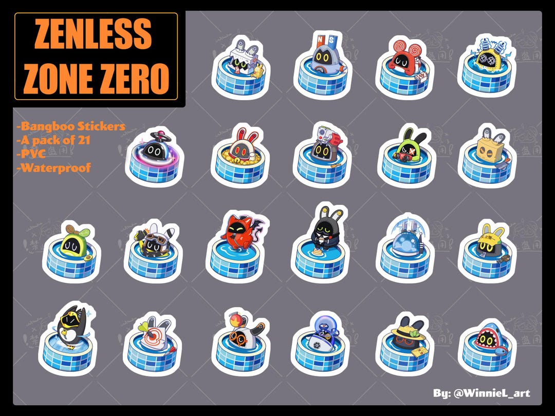 Zenless Zone Zero Bangboo Sticker Packs/ Zenless Zone Zero Sticker ...