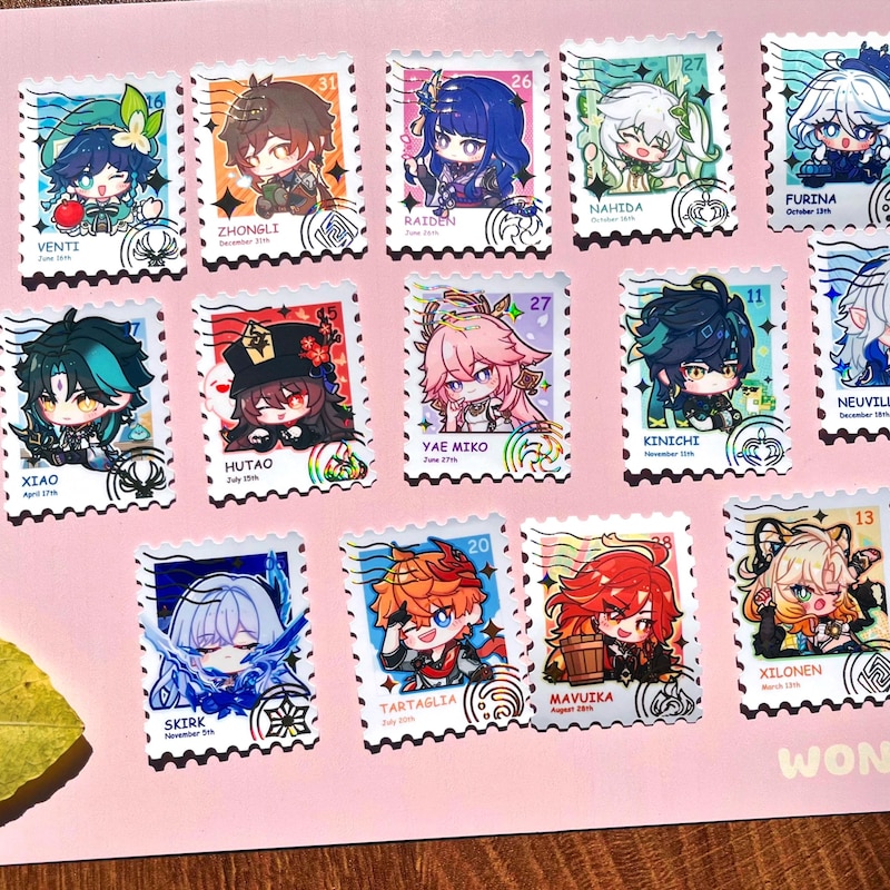 Genshin Stickers - Etsy